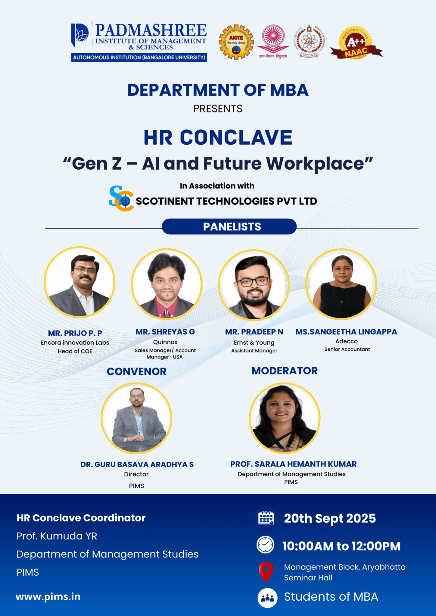 HR Conclave 2025 at PIMS – Gen Z, AI, and the Future Workplace ...